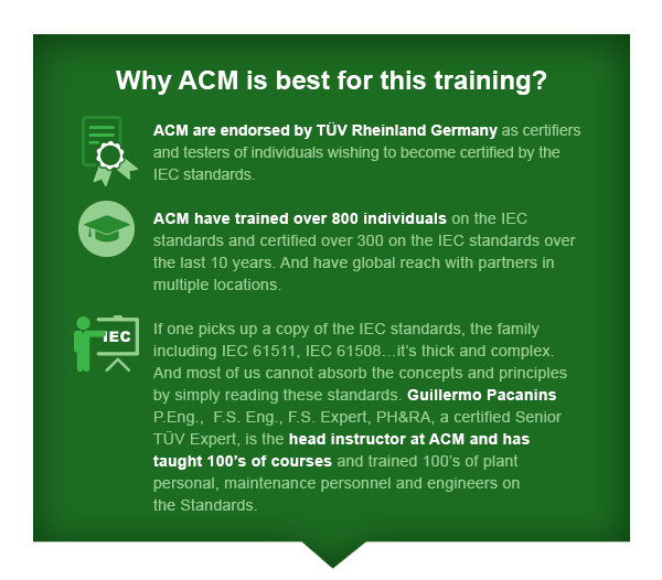 Become F.S. ENG (TÜV Rheinland) certified- June 11-15, 2018 - ACM Facility Safety - Canadian ...