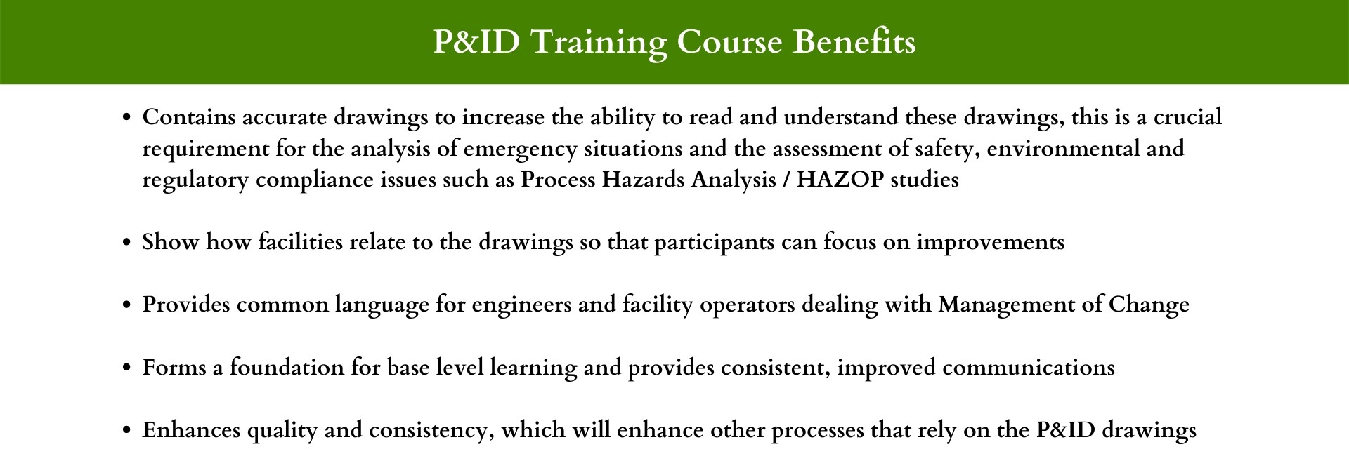 World-Class Comprehensive P&ID Training Course - April 6-7, 2020 ...