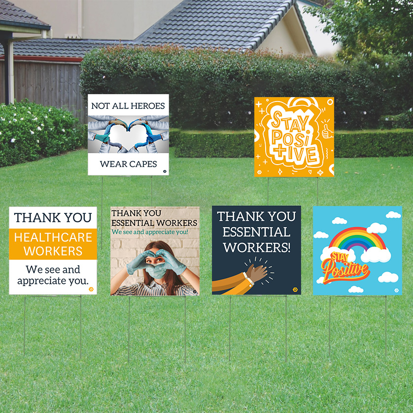 Lawn Sign Fundraiser: Show your support for essential workers - IDENT ...