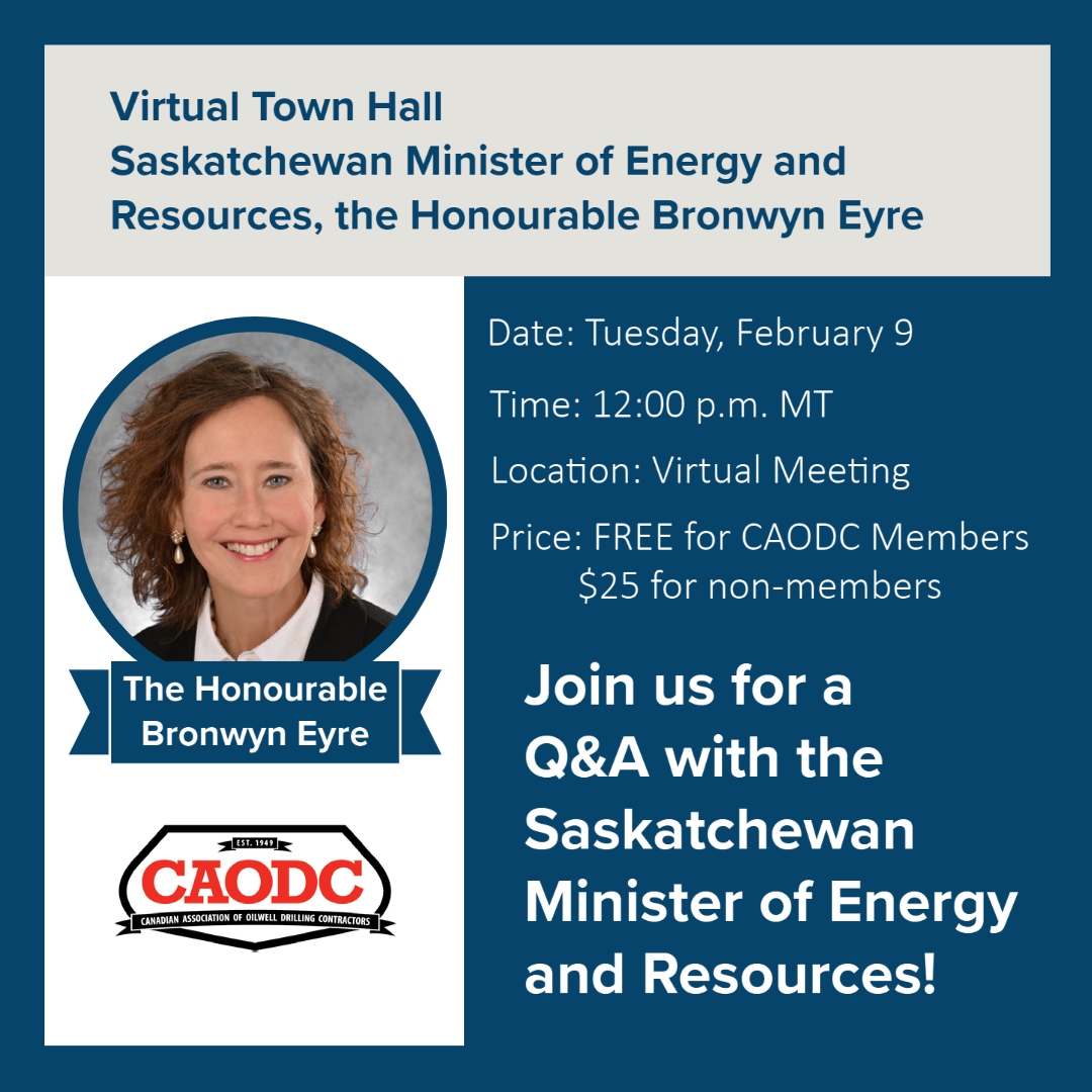 CAODC: Town Hall with Saskatchewan Energy Minister Bronwyn Eyre ...