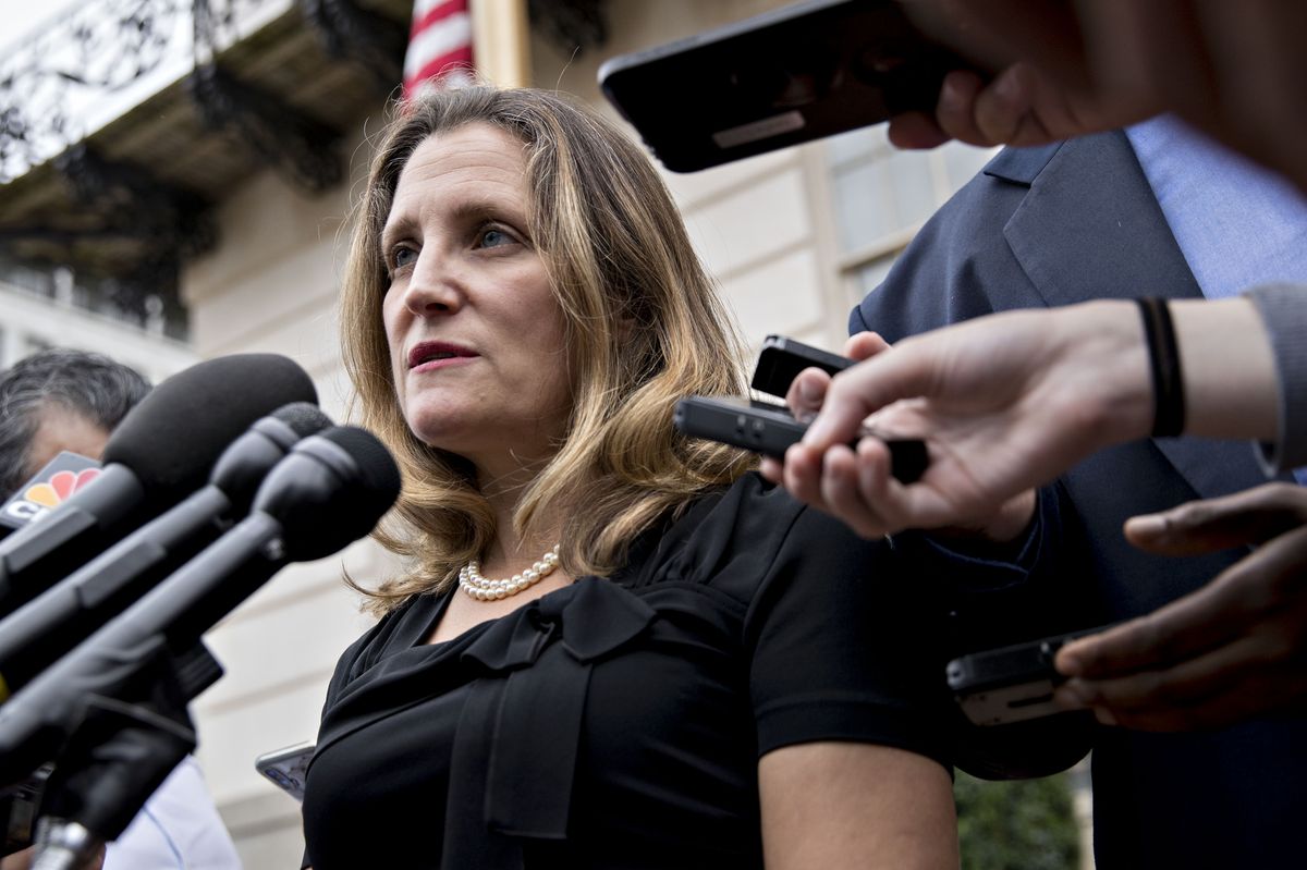 Freeland Says Canada Has Responsibility to Help Europe on Energy ...