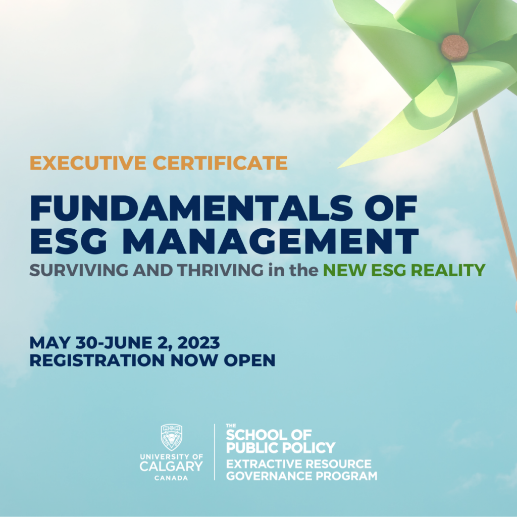 Earn an Executive Certificate in ESG Management from the University of ...
