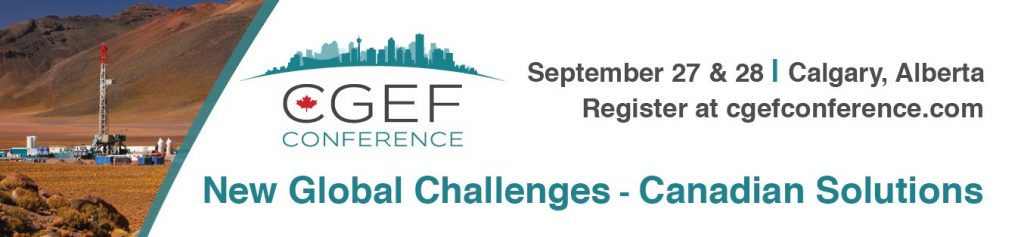 The annual conference for the Canadian Global Exploration Forum (CGEF ...